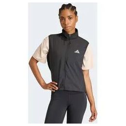 Funktionsweste Adidas PERFORMANCE "Run Ess Vest W", Damen, Gr. M, schwarz, Obermaterial: 100% Polyester, Westen Funktionsweste