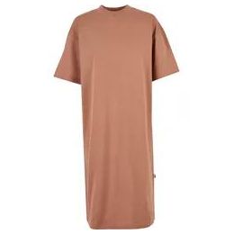 Shirtkleid Urban Classics "Urban Classics Damen Ladies Organic Long Oversized Tee Dress", Damen, Gr. XL, US-Gr&ouml;&szlig;en, terracotta, 100% Baumwolle, unifarben, oversize, Rundhals, Kleider Shirtkleid