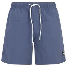 Badeshorts Urban Classics "Urban Classics Herren Block Swim Shorts", Gr. 3XL, US-Gr&ouml;&szlig;en, vintageblau, 100% Polyamid, Badehosen Badeshorts