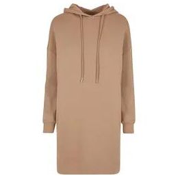 Shirtkleid Urban Classics "Urban Classics Damen Ladies Organic Oversized Terry Hoody Dress", Damen, Gr. XS, US-Gr&ouml;&szlig;en, amber, 100% Baumwolle, unifarben, oversize, ohne Ausschnitt, Kleider Shirtkleid