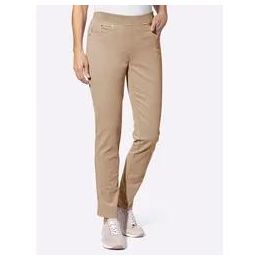 Cordhose Inspirationen, Damen, Gr. 25, Kurzgr&ouml;&szlig;en, beige, 98% Baumwolle, 2% Elasthan, unifarben, Hosen Cordhose