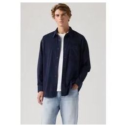 Levi's Langarmhemd LEVI'S "LOOSE BUTTON UP", Herren, Gr. M, N-Gr, navy blazer, Cord, Obermaterial: 100% Baumwolle, unifarben, regular fit normal, Hemden, aus Feincord, Baumwolle