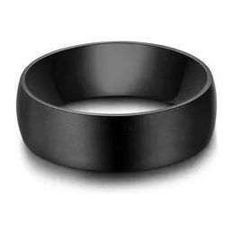 Fingerring True Rebels "TR306" Gr. 68, schwarz, Fingerringe, Herren, 68, Edelstahl, 6,7mm, Fingerring