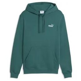 Kapuzensweatshirt Puma "ESS 2 COLOR SMALL NO 1 LOGO HOODIE FL", Herren, Gr. XXL, emerald ice, Fleece, Obermaterial: 66% Baumwolle, 34% Polyester, unifarben, regular fit normal, angesetztes B&uuml;ndchen, Sweatshirts, Regular Fit, mit verstellbarer Kapuze, mit K&auml;ngurutasche