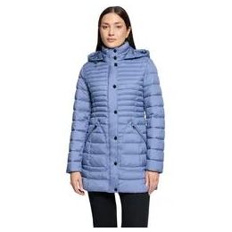 Steppjacke Betty Barclay "Damen mit abnehmbarer Kapuze", Damen, Gr. 42, country blau, Obermaterial: 100% Polyester; F&uuml;llung: 100% Polyester, tailliert, Jacken Steppjacke