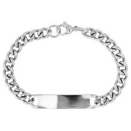 Adelia&acute;s Armband ADELIA ́S "Damen Armband &ndash; Panzerarmband aus Edelstahl 18 cm", silber, Armb&auml;nder, Damen, 18cm, Edelstahl, Armband, Geschenkidee: zeitlos und vielseitig