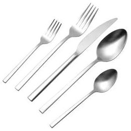 Besteck-Set Hanseatic "SMART, wahlweise in gl&auml;nzender oder matter Optik", silberfarben, 30 tlg., Edelstahl 18/10, Essbesteck-Sets, leichtes und minimalistisches Design