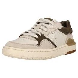 Sneaker Clarks "Courtlite2", Herren, Gr. 42, olivgr&uuml;n, Schuhe Sneaker, im retro-inspirierten Design mit modernem Touch