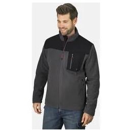 Fleecejacke HERO by John Medoox "JOEL Fleecejacke", Herren, Gr. XL, anthra, schwarz, Fleece, 100% Polyester, regular fit, Jacken Fleecejacke, Sherpa fleece Straight Fit Casual Sherpa f&uuml;r Herren