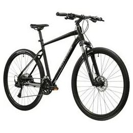 Crossrad KROSS "Crossrad Damen 28" Evado 7.0 schwarz 20 G&auml;nge" Gr. 48, schwarz, schwarz, Fahrr&auml;der, Herren, 48cm, 28 Zoll (71,12cm) hinten: 28 Zoll (71,12cm)