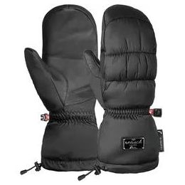 F&auml;ustlinge Reusch "Puffy R-TEX XT Mitten", Damen, Gr. 8,5, schwarz, 70% Polyester, 30% Polyurethan, unifarben, Handschuhe F&auml;ustlinge, mit wasserdichter, atmungsaktiver Funktion