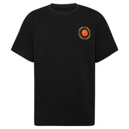 T-Shirt Plein Sport "Logo", Damen, Gr. XXL, 0220, schwarz, orange, Obermaterial: 100% Baumwolle, Shirts T-Shirt