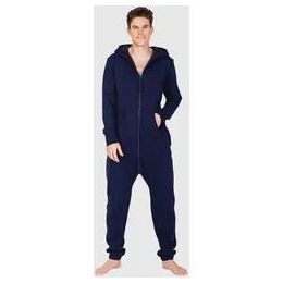 Jumpsuit MONIZ, Damen, Gr. M, EURO-Gr&ouml;&szlig;en, blau (dunkelblau), 80% Baumwolle, 20% Polyester, Overalls Jumpsuit, mit kuscheligem Komfort
