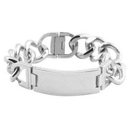 Adelia&acute;s Armband ADELIA ́S "Herren Armband &ndash; Panzerarmband aus Edelstahl 25 cm", silber, Armb&auml;nder, Herren, 2,5cm, Edelstahl, Armband, Ein stilvolles Geschenk f&uuml;r besondere Momente