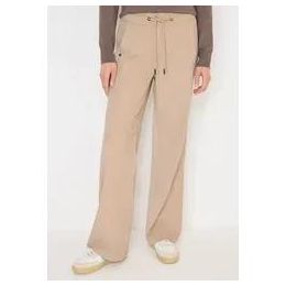 Jogger Pants Cecil, Damen, Gr. XXL, L&auml;nge 30, eggshell wei&szlig;, Stoff, 97% Polyester, 3% Elasthan, unifarben, loose fit lang, Hosen, High Waist