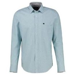 Langarmhemd Lerros "Langarmhemd mit Kentkragen aus 100% Baumwolle", Herren, Gr. 5XL, extraweit, ice blau, 100% Baumwolle, Hemden