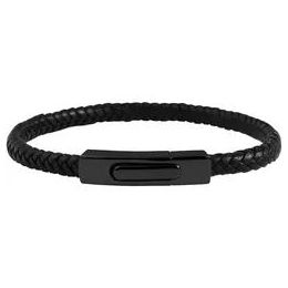 Adelia&acute;s Armreif ADELIA ́S "Unisex Armband &ndash; Armreif aus Leder 21 cm", schwarz, Armb&auml;nder, Damen, 21cm, Leder, Armreif, Perfekt zum Verschenken an besondere Menschen