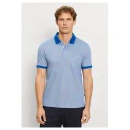 Poloshirt OLYMP "OLYMP Casual Wirk", Herren, Gr. L, blau, 100% Baumwolle, Shirts