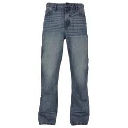 Bequeme Jeans Urban Classics "Urban Classics Herren Flared Jeans", Herren, Gr. 36, Normalgr&ouml;&szlig;en, sand destroyed washed, 100% Baumwolle, unifarben, Jeans