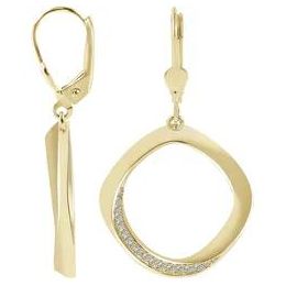 Adelia&acute;s Paar Ohrh&auml;nger ADELIA ́S "Damen Ohrringe &ndash; Ohrh&auml;nger aus 333 Gold mit Zirkonia", Damen, Gr. Damen, gold, Ohrringe, Eine sch&ouml;ne Geschenkidee f&uuml;r jeden Anlass