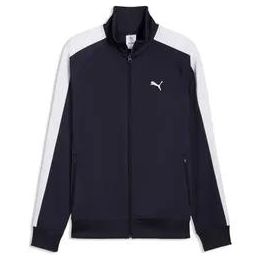 Trainingsjacke Puma "T7 FOUNDATION POLY TRACK JACKET", Herren, Gr. XXL, new navy, Trikot, Obermaterial: 100% Polyester, unifarben, regular fit normal, Jacken Trainingsjacke, mit Stehkragen, mit Rei&szlig;verschlusstaschen, Regular Fit