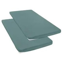 Spannbettlaken OTTO HOME "Topper Basic, in Gr. 90x200, 140x200 oder 180x200 cm", jade, B:90cm L:200cm, Baumwoll-Jersey, Obermaterial: 100% Baumwolle, Bettlaken, Spannbettlaken, Baumwolle, Matratzen bis 8 cm H&ouml;he, Bettlaken, Spannbetttuch, Laken