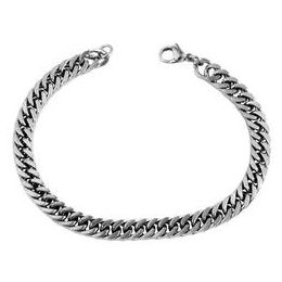 Adelia&acute;s Armband ADELIA ́S "Unisex Armband &ndash; Panzerarmband aus Edelstahl 21 cm", silber, Armb&auml;nder, Damen, 21cm, Edelstahl, Armband, Perfekt als Geschenk f&uuml;r besondere Menschen
