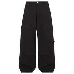 Cargohose Karl Kani "Karl Kani KK OG Multipocket Twill Cargopants", Herren, Gr. M, US-Gr&ouml;&szlig;en, schwarz, 100% Baumwolle, unifarben, normal, Hosen Cargohose
