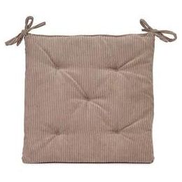 G&ouml;zze Sitzauflage G&Ouml;ZZE "Capri", taupe, B:40cm H:4cm, Polyester, Polsterauflagen