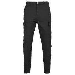 Cargohose Urban Classics "Urban Classics Herren Tapered Double Cargo Pants", Damen, Gr. 34, Normalgr&ouml;&szlig;en, schwarz, 100% Baumwolle, unifarben, slim fit, Hosen Cargohose