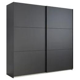 Schwebet&uuml;renschrank Rauch "Kleiderschrank Dreht&uuml;renschrank Schrank Garderobe KRONACH TOPSELLER", grau (graumetallic, griffleisten grau), B:218cm H:210cm T:59cm, Holzwerkstoff, Schr&auml;nke, Schwebet&uuml;renschrank, optional ohne, mit 1 oder 2 Spiegel, viel Stauraum MADE IN GERMANY