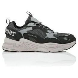 Sneaker Plein Sport "Track King", Damen, Gr. 35, Normalschaft, grau (1072, grau, schwarzgrau), Schuhe Sneaker