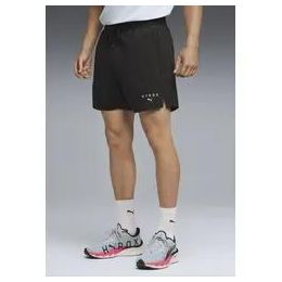 Trainingsshorts Puma "M X HYROX DRYELITE 5" SHORT", Herren, Gr. L, N-Gr, Puma schwarz, Obermaterial: 87% Polyester, 13% Elasthan, slim fit normal, Hosen, elastisches Material, Slim Fit Passform, sportlicher Stil