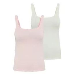 Tanktop HUGO UNDERWEAR, Damen, Gr. S, open pink 694, Jersey, Obermaterial: 95% Baumwolle, 5% Elasthan, tiefer Rundhals, Tops Tanktop, Rundhals