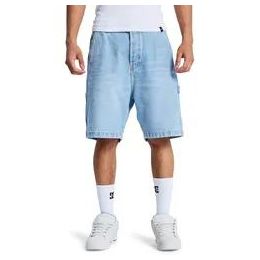 Bermudas DC Shoes "Baggy", Herren, Gr. 28(XS), indigo light, Obermaterial: 75% Walkfrottier, 25% Walkfrottier;, Hosen Bermudas