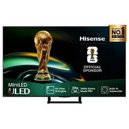HISENSE QLED Mini LED-Fernseher "75E89Q", Energieeffizienz: E (A-G), schwarz, 75 &prime;&prime;, Fernseher, 4K UHD MiniLED Smart TV