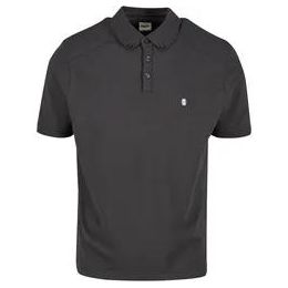 Poloshirt 883POLICE "883 Police NEPTUNES POLOS", Herren, Gr. S, dusty grau, 50% Baumwolle, 45% Modal, 5% Elasthan, bedruckt, normal, amerikanischer Ausschnitt, Shirts