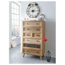 Kommode, natur, B:70cm H:127cm T:37,5cm, Sperrholz, Sideboards, Kommode