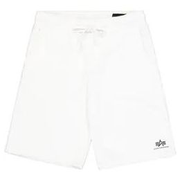 Shorts Alpha Industries "Basic Short SL II", Herren, Gr. S, Normalgr&ouml;&szlig;en, wei&szlig;, Obermaterial: 80% Baumwolle, 20% Polyester, Hosen Shorts