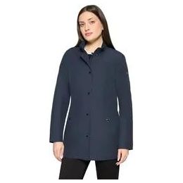 Outdoorjacke Betty Barclay "Damen mit Stehkragen", Damen, Gr. 42, dunkelblau, Obermaterial: 52% Polyester, 48% Baumwolle; Futter: 100% Polyester, tailliert, Jacken Outdoorjacke