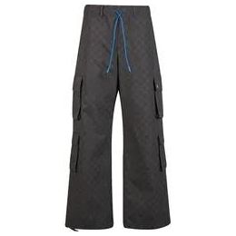 Cargohose PEQUS "PEQUS PEQUS Monogram Cargo", Damen, Gr. M, US-Gr&ouml;&szlig;en, schwarz, 100% Polyester, loose fit, Hosen Cargohose
