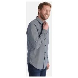 Langarmhemd Stooker Men "HUGH Hemd Langarm Regular Fit", Herren, Gr. XL, US-Gr&ouml;&szlig;en, blau (navy minimal aop), Web, 60% Baumwolle, 40% Polyester, regular fit, Hemden, Langarm Hemd Regular Fit f&uuml;r Herren