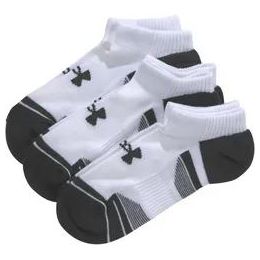 F&uuml;&szlig;linge Under Armour "Unisex UA Performance Tech-F&uuml;&szlig;linge im 3er-Pack", Herren, Gr. XL (47,5/50,5), wei&szlig; (wei&szlig; 100), Obermaterial: 98% Polyester, 2% Elasthan, Socken, f&uuml;r sportive Aktivit&auml;ten, funktionales Design, bequemer Sitz