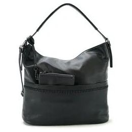 Henkeltasche Harpa, Herren, Gr. B/H/T: 15cm x 31cm x 44cm, schwarz, Lederimitat, unifarben, Taschen, mit abnehmbarem Kosmetikt&auml;schchen