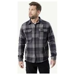Flanellhemd HERO by John Medoox "JORIS Karohemd Overshirt", Herren, Gr. M, US-Gr&ouml;&szlig;en, anthra check, Flanell, 65% Polyester, 35% Viskose, regular fit, Hemden, Regular Fit Casual Funktionsmaterial f&uuml;r Herren