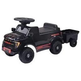 Rutscherauto Jamara "Shelby Ford F-150 Raptor mit Anh&auml;nger", schwarz, Rutschautos, KinderB:26,6cm H:32,8cm T:80,1cm, Kunststoff, mit Soundeffekten, B:26,6cm H:32,8cm T:80,1cm