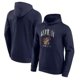 Kapuzenpullover Fanatics "Fanatics Hoodie NFL Shield / Frankfurt Hometown Graphic", Damen, Gr. L, blau, 80% Baumwolle, 20% Polyester, Pullover Kapuzenpullover
