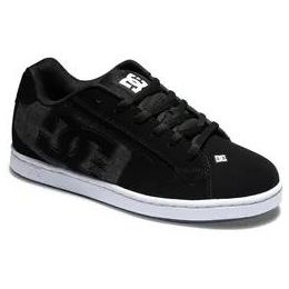Sneaker DC Shoes "Net", Herren, Gr. 9,5(42,5), schwarz, armor, schwarz, Obermaterial: Leder (Kuh) / Futter: Textil / Au&szlig;ensohle: Gummi, Schuhe Sneaker
