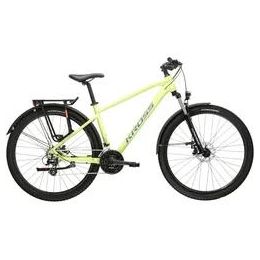 Mountainbike KROSS "KROSS MTB Hardtail Hexagon 2.0 27,5" gr&uuml;n 21 G&auml;nge" Gr. 38, gr&uuml;n, schwarz, Fahrr&auml;der, Herren, 38cm, 27,5+ Zoll (69,85cm) hinten: 27,5+ Zoll (69,85cm)