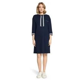 Jerseykleid Betty Barclay "Damen mit 3/4 Arm", Damen, Gr. 36, Normalgr&ouml;&szlig;en, dunkelblau, Sweatware, Obermaterial: 70% Viskose, 25% Polyester, 5% Elasthan, relaxed fit kurz, Rundhals, Kleider Jerseykleid